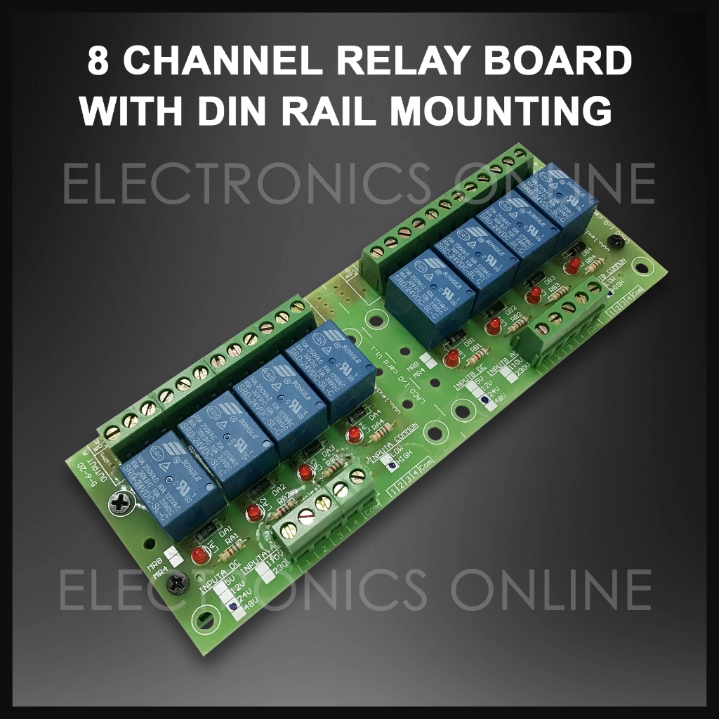 LACO 8 Channel Relay Board Automation Control Board High Power Relay ...