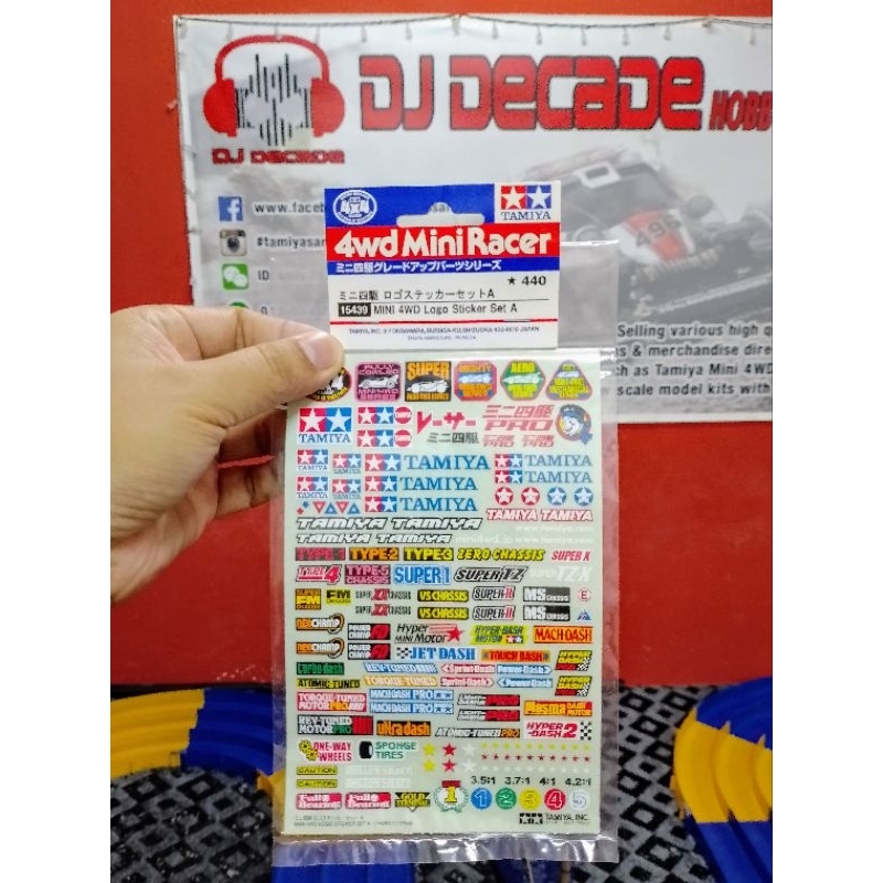 TAMIYA 15439 MINI 4WD LOGO STICKER SET A | Shopee Malaysia