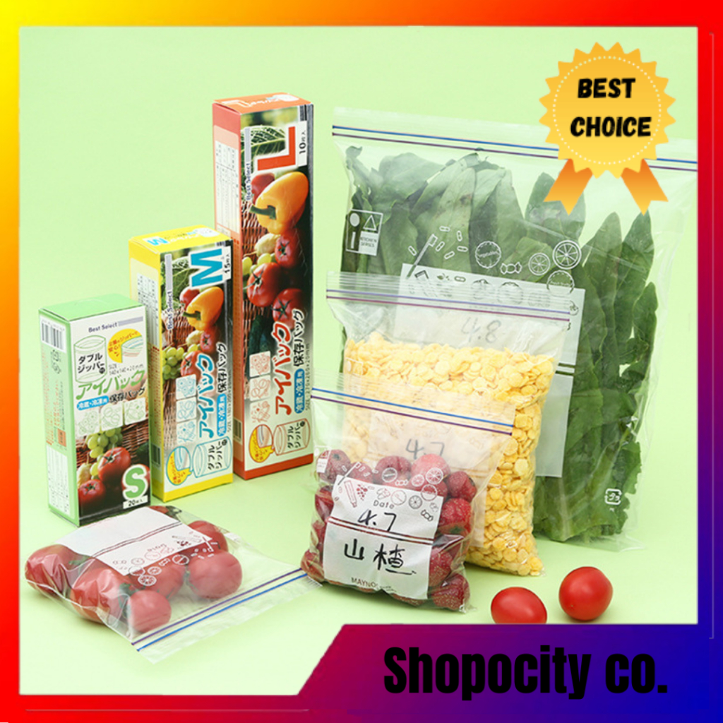 Food Freezer Zip Lock Food Bag Transparent Resealable Storage Zipper ...