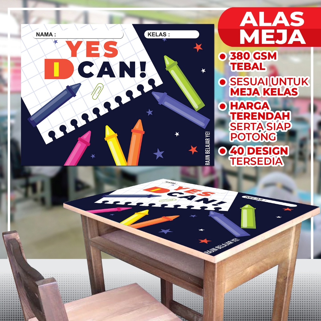 ALAS MEJA MURID SEKOLAH MURAH | SCHOOL TABLE COVER | READY DESIGN ...