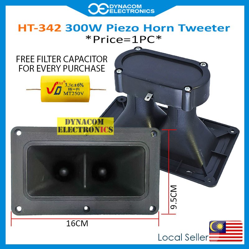 HT-342 300W Hi-Fi Tweeter / PA System Piezo Horn Tweeter | Shopee Malaysia