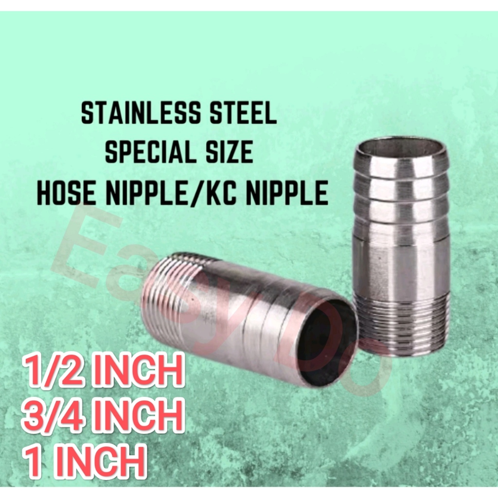 STAINLESS STEEL FITTINGS HOSE NIPPLE/KC NIPPLE (SPECIAL SIZE) MALE ...