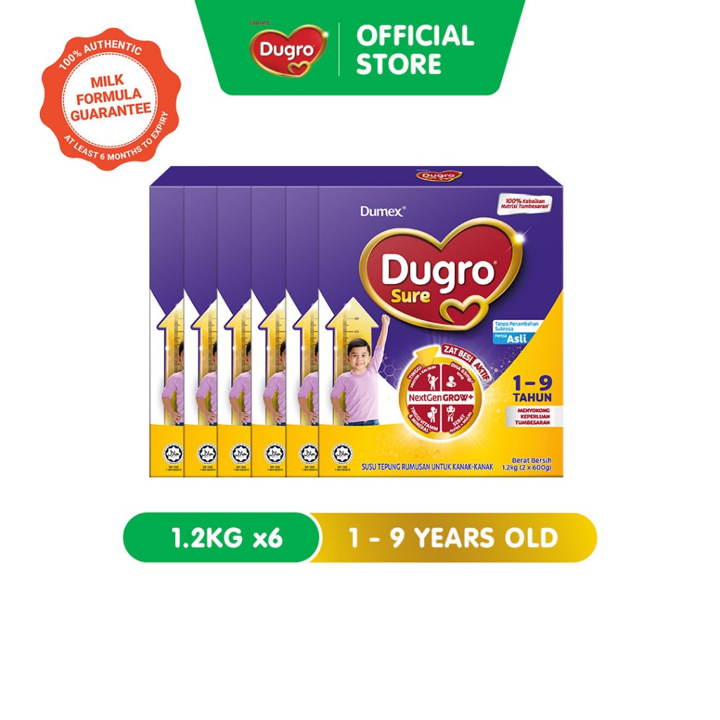 Dumex Dugro Sure Original/Asli Tailored Nutrition Milk Formula 1-9 ...
