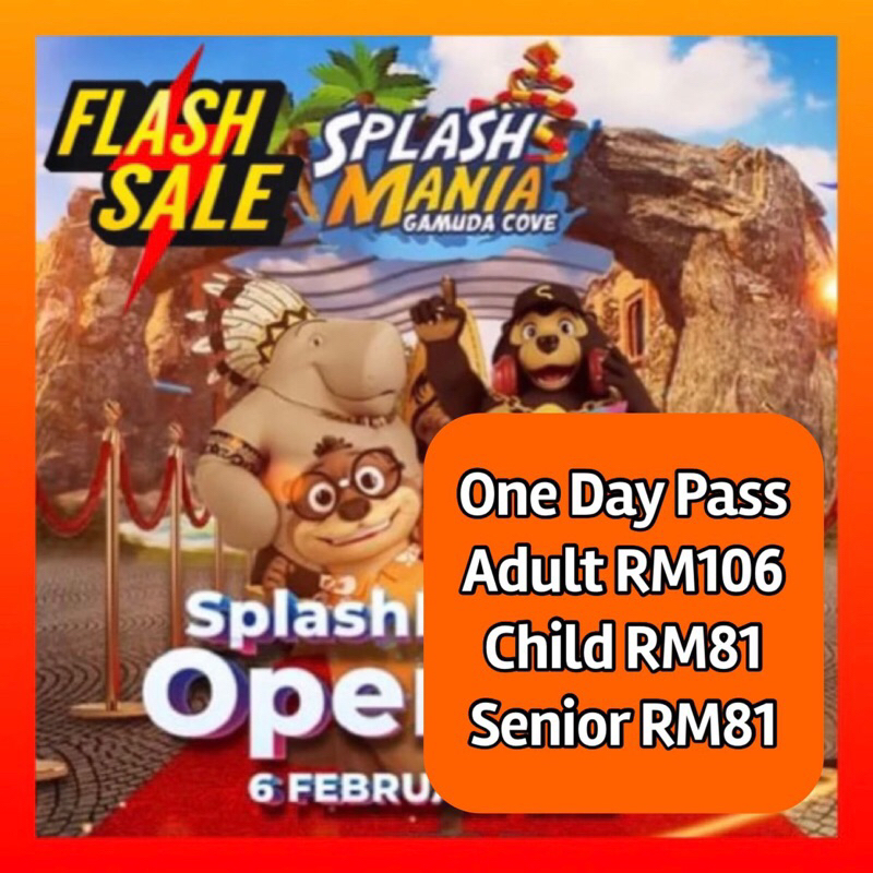 [Chat for Promo] SplashMania Gamuda Cove Waterpark Admission Ticket ...