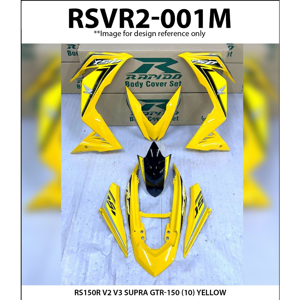 Honda RS150 RS150R V2 V3 Supra GTR-150 (10) Cover Set Sticker Tanam Rapido New | Shopee Malaysia