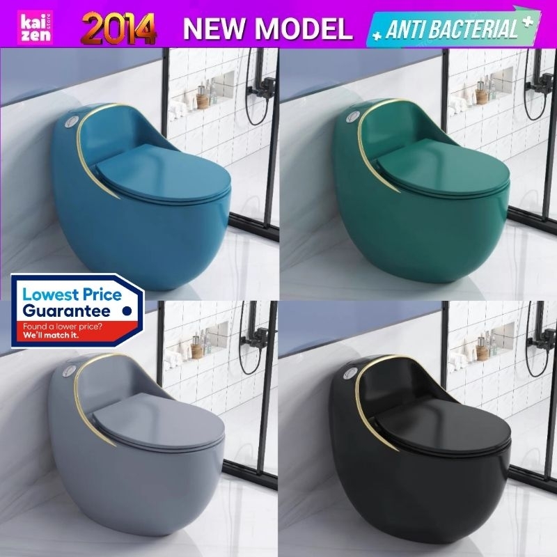 📣KAIZEN STORE MALAYSIA📣 Modern Style Ceramic Flush Toilet All-In-One ...