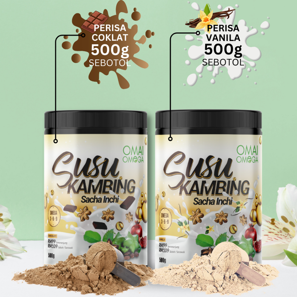 Susu Kambing Sacha Inchi Delima Saffron Habbatus Sauda Zaitun Stevia ...