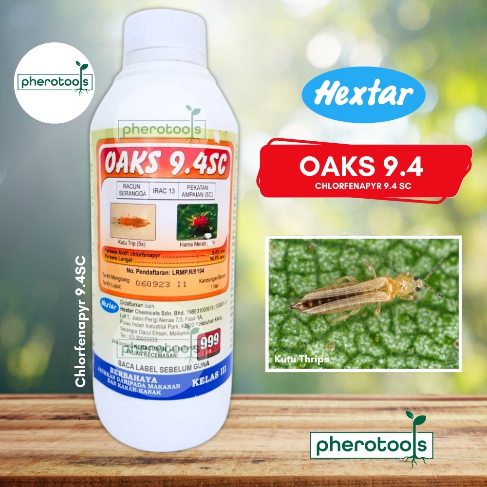 Pherotools Hextar Oaks 9.4SC Chlorfenapyr (Kutu Thrip, Hama Merah) Same ...