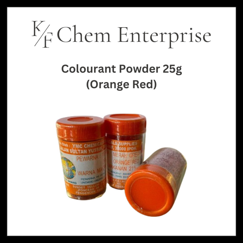 Food Colouring powder 25GM / Orange Red / Merah Oren | Shopee Malaysia