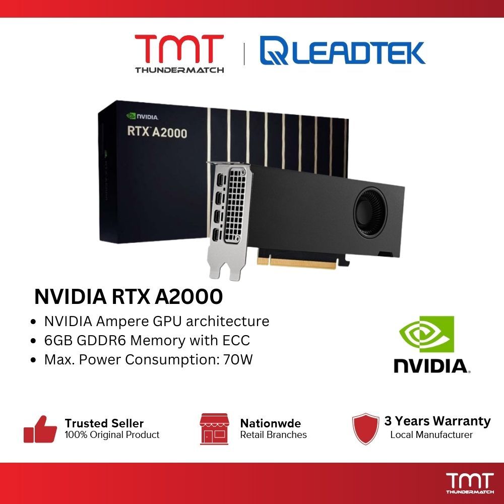 Leadtek Professional Quadro RTX A2000 6GB / A2000 12GB / A4000 16GB ...
