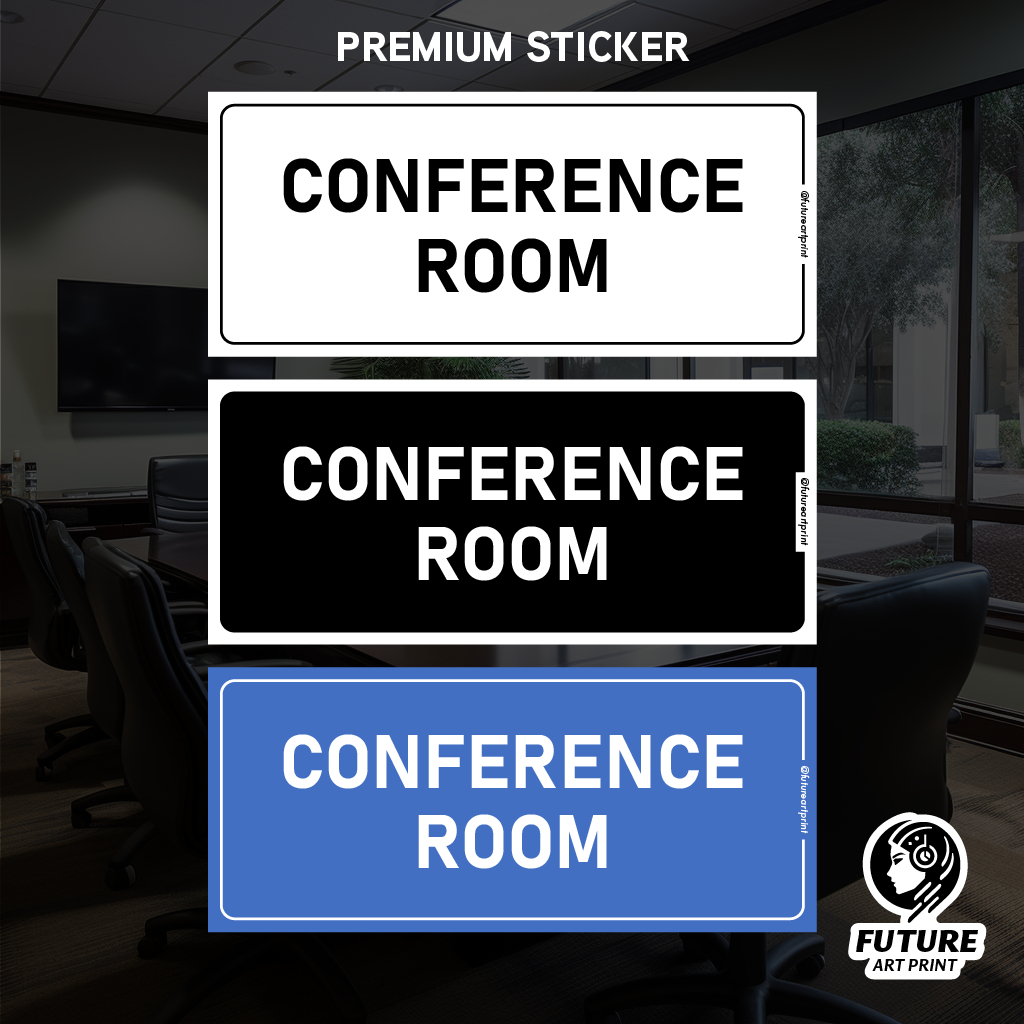 Conference Room. Bilik Mesyuarat. Office. Premium Sticker Sign Notice ...