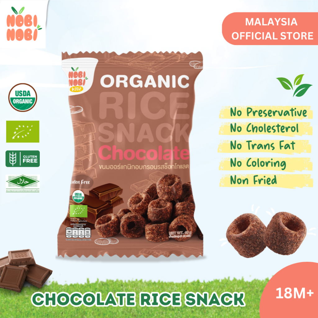 [HALAL] Nobi Nobi Organic (Kids)- Chocolate Ready To Eat Baby Rice ...