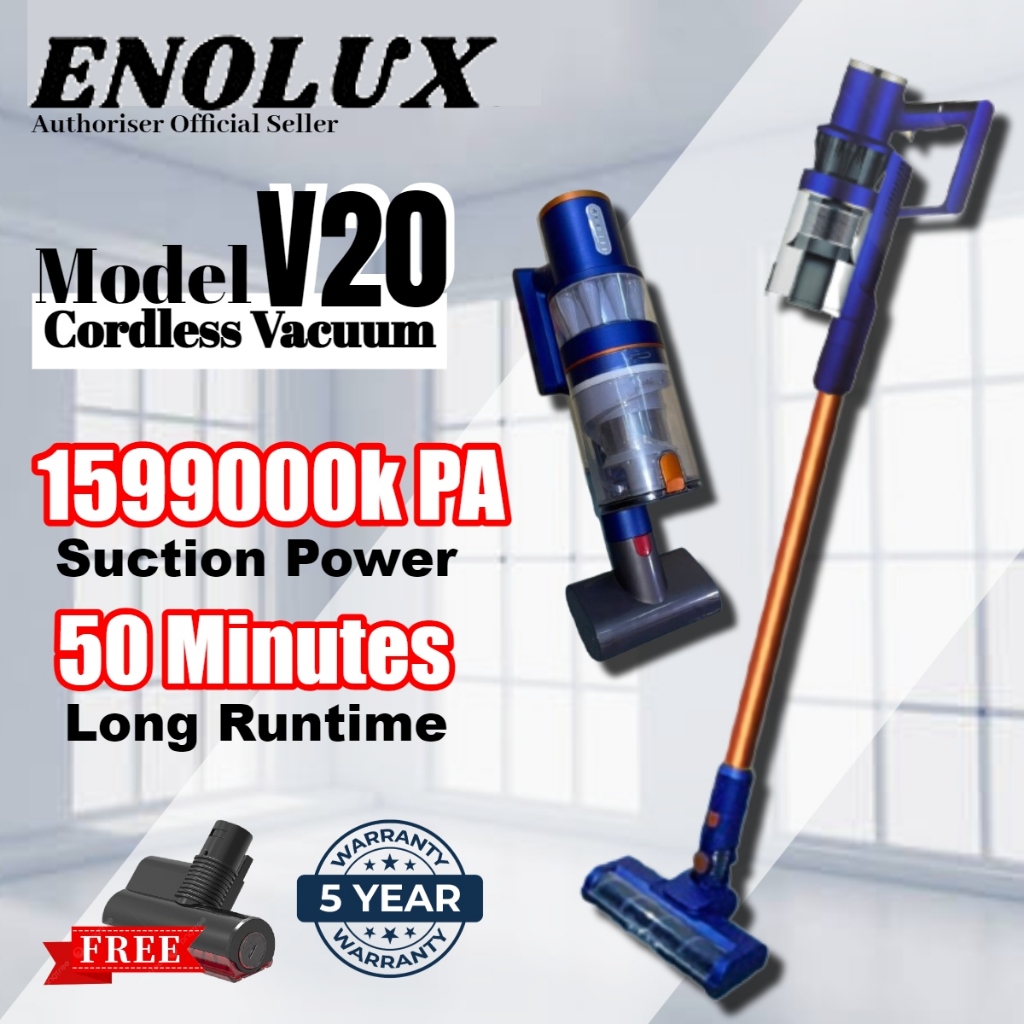 Ready Stock⚡ New 2025 Cordless V20 Vacuum Free Dust Mite Cleaner ...