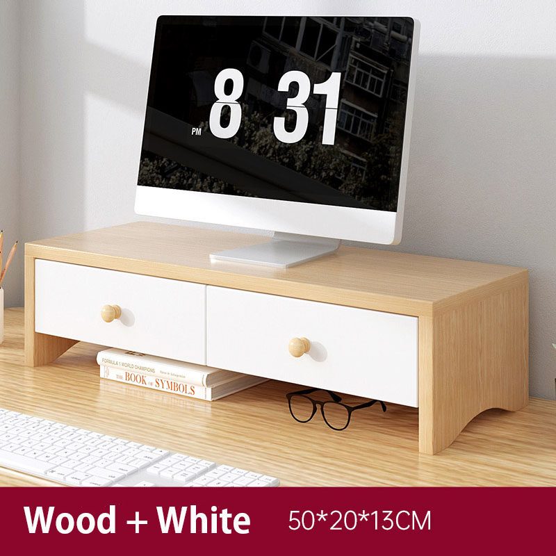 DO Computer Monitor Stand Wood Desktop Thickened Screen Increased shelf ...