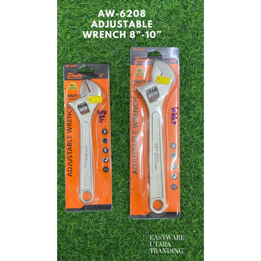 ADJUSTABLE WRENCH 8'-10''/SPANA HIDUP 8'/SPANA HIDUP 10' | Shopee Malaysia