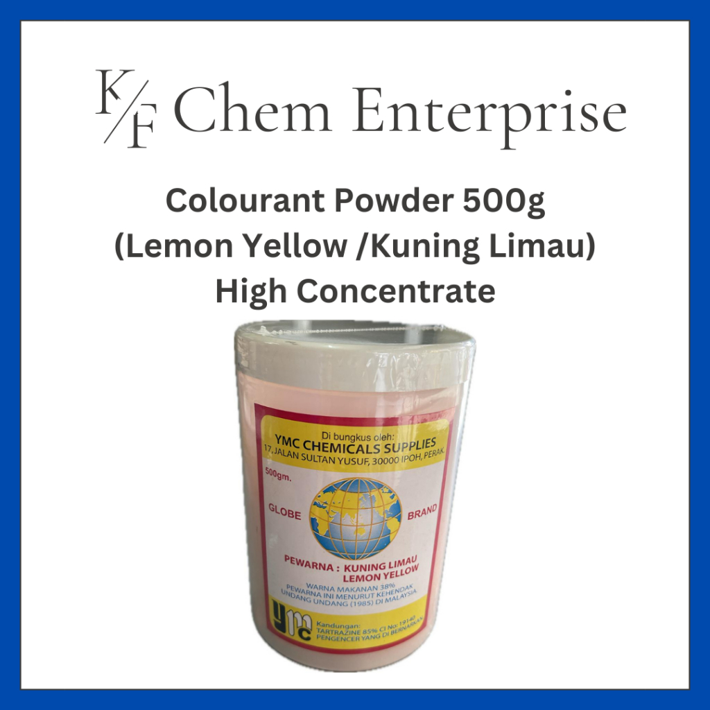 Food Colouring powder 500GM / Lemon Yellow / Kuning Limau | Shopee Malaysia