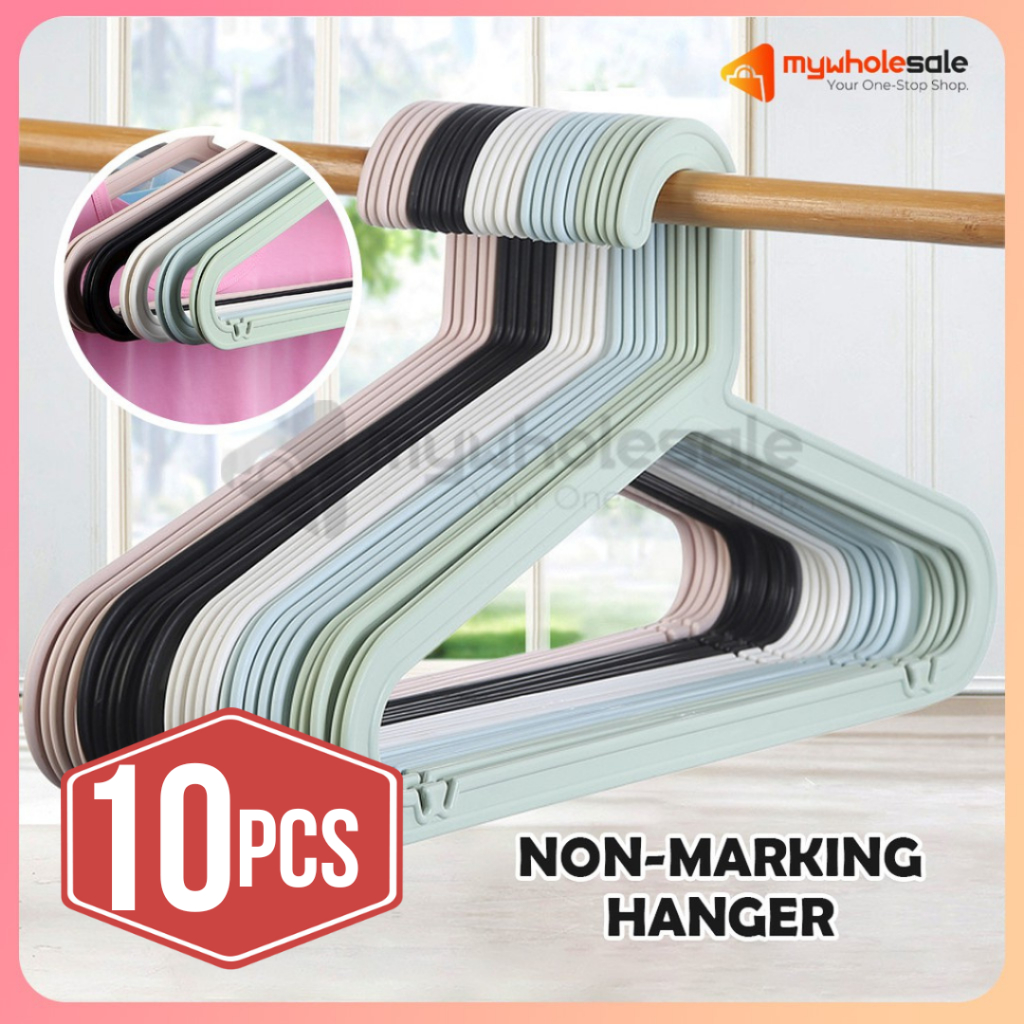 10 Pcs IKEA Style No trace adult hanger multifunctional non-slip ...