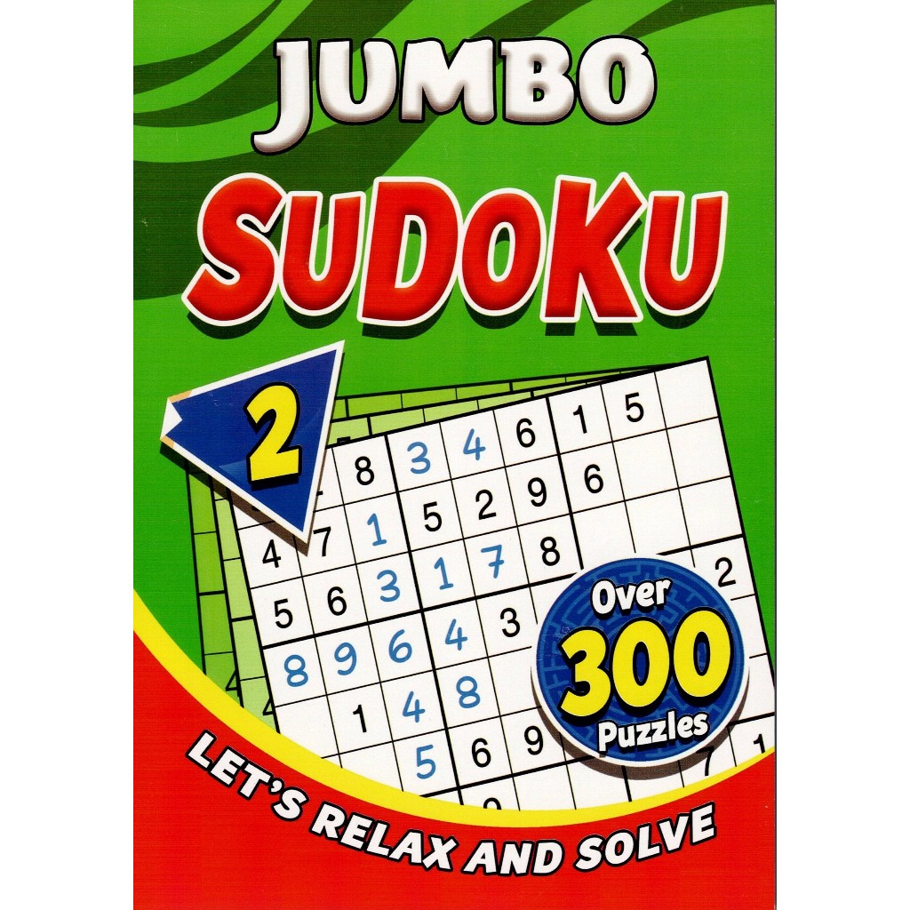 JUMBO SUDOKU 2 OVER 300 PUZZLES ( LET'S RELAX AND SOLVE ) | Shopee Malaysia