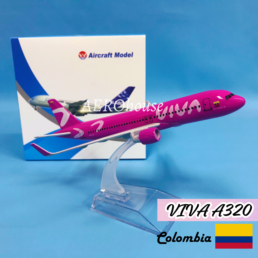 16cm Aeroplane 312 - VIVA Air Colombia A320 Aircraft Model | Shopee ...