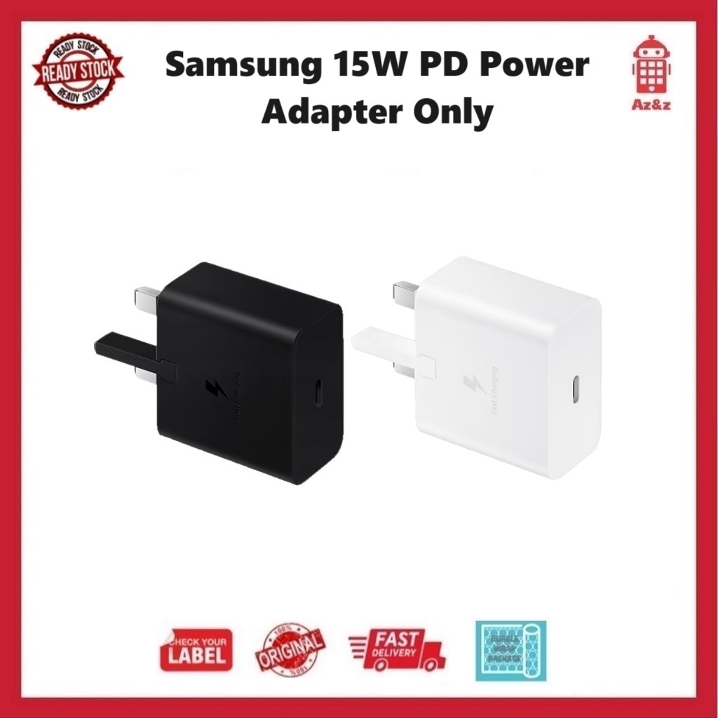 Samsung 15W PD Power Adapter Only (Type-C To Type-C)Original Samsung Malaysia | Shopee Malaysia