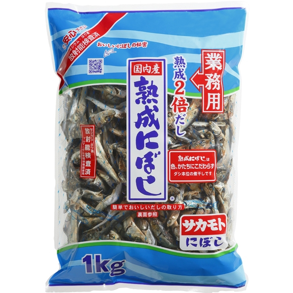 Sakamoto Jukusei Niboshi 1kg Japanese Iriko Dried Anchovy Sardine for ...
