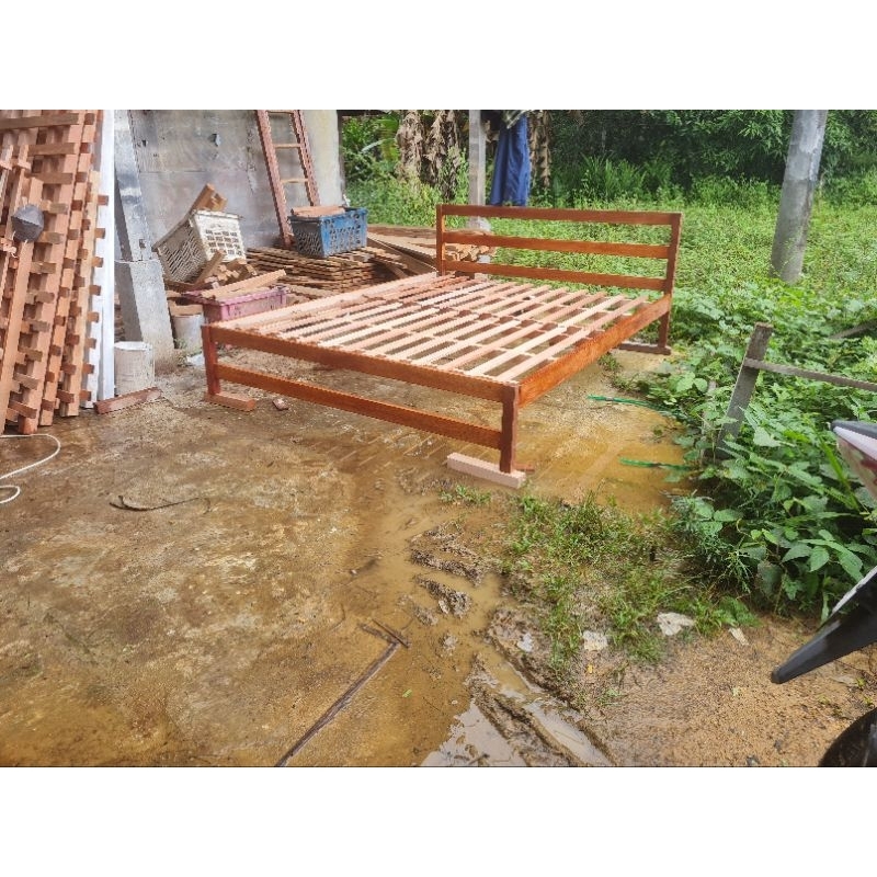 Solid Wood 3 layer Single Pull out bed,Katil Solid Kayu,Solid wood ...