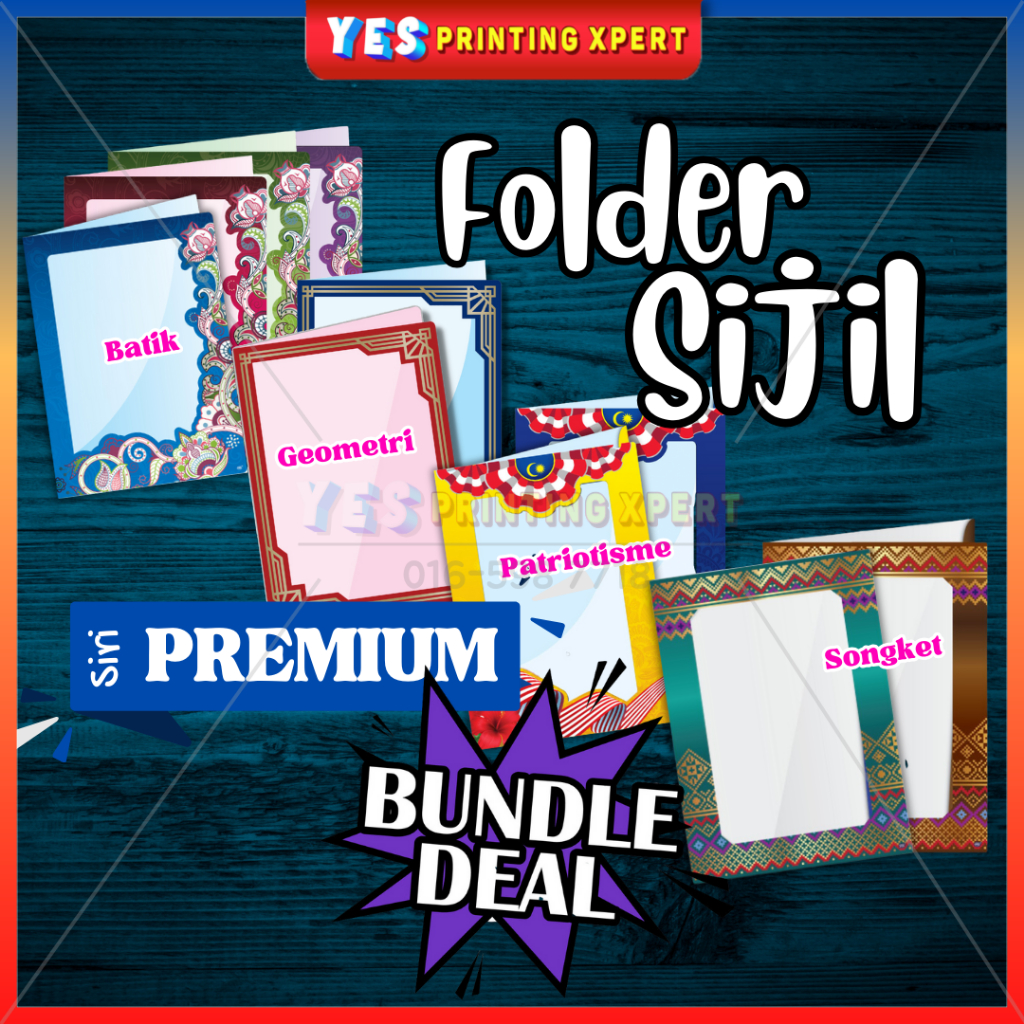 [BORONG/BUNDLE] PREMIUM CERTIFICATE FOLDER/HOLDER A4 WITH PVC WINDOW ...