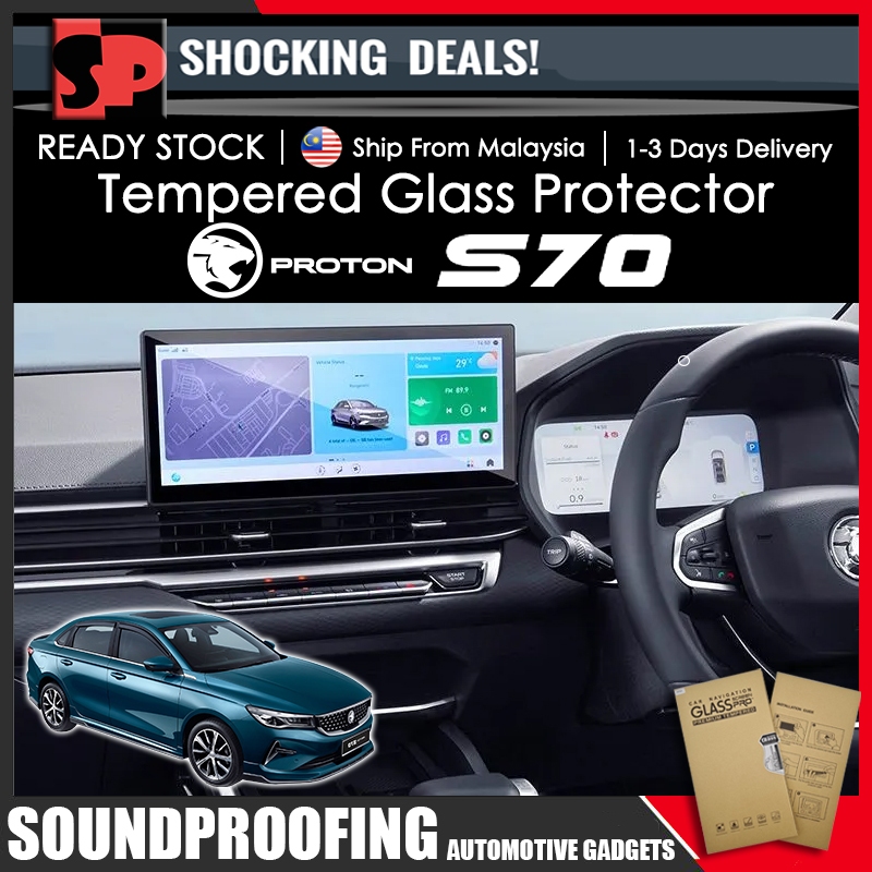 Proton S70 Head Unit Screen Infotainment & Meter Tempered Glass Screen ...