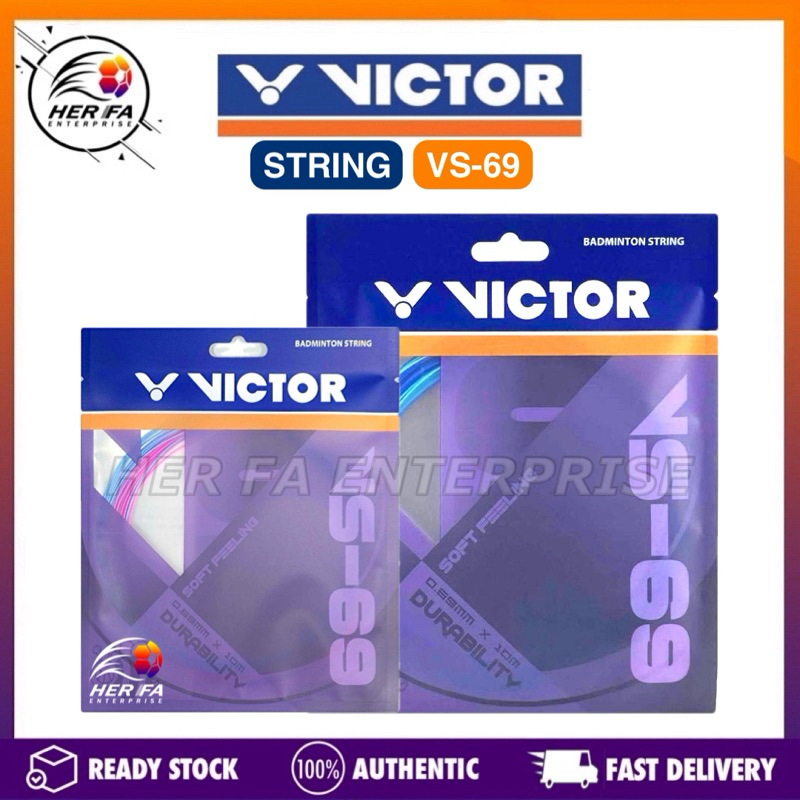 VICTOR VS-69 Badminton String 100%ORIGINAL Made in Taiwan 2 Tone Color ...
