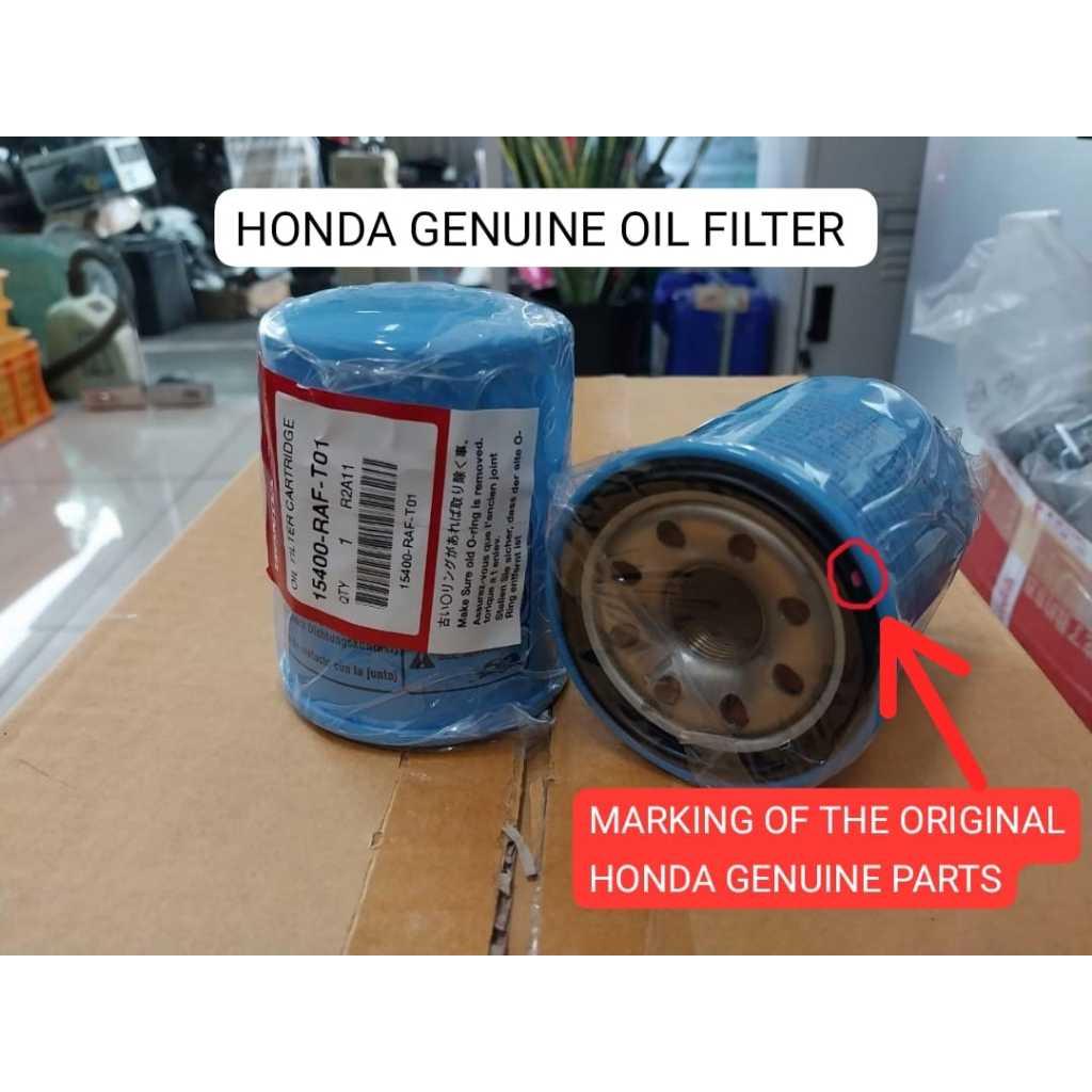 100%ORIGINAL HONDA GENUINE OIL FILTER (15400-RAF-T01)HONDA ACCORD, BR-V ...