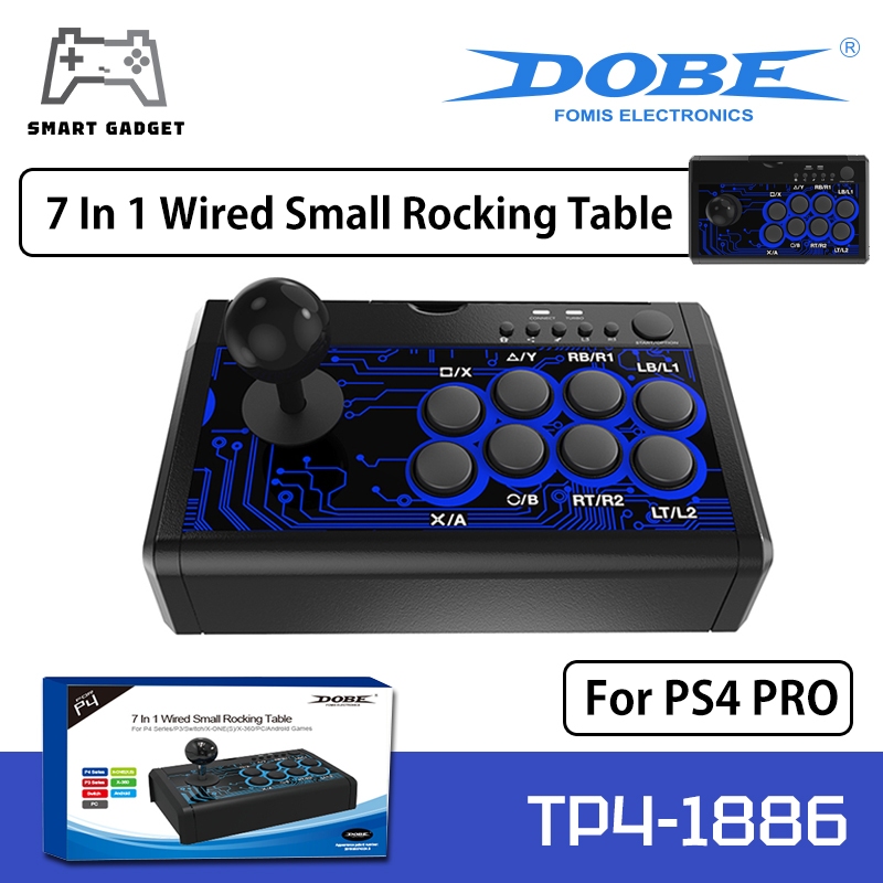 DOBE TP4-1886 7 In 1 Wired Arcade Fightstick Rocker Controller Joystick ...