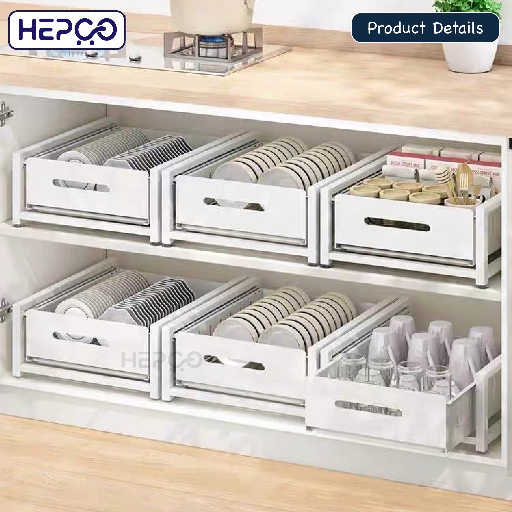 kitchen cabinet pull out dish & bowl rack / multi-function pull out ...