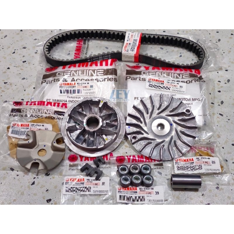 Set Pulley CVT Mangkuk Kipas Belt Bush Roller Uclip Original Yamaha NVX ...