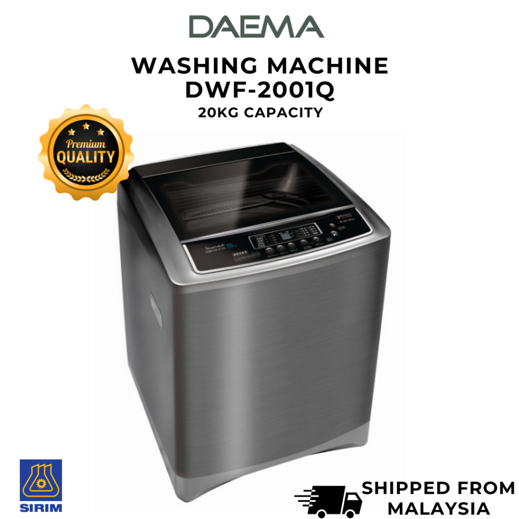 DAEMA 20KG Top Loading Fully Auto Washing Machine DWF-2001Q | Shopee ...