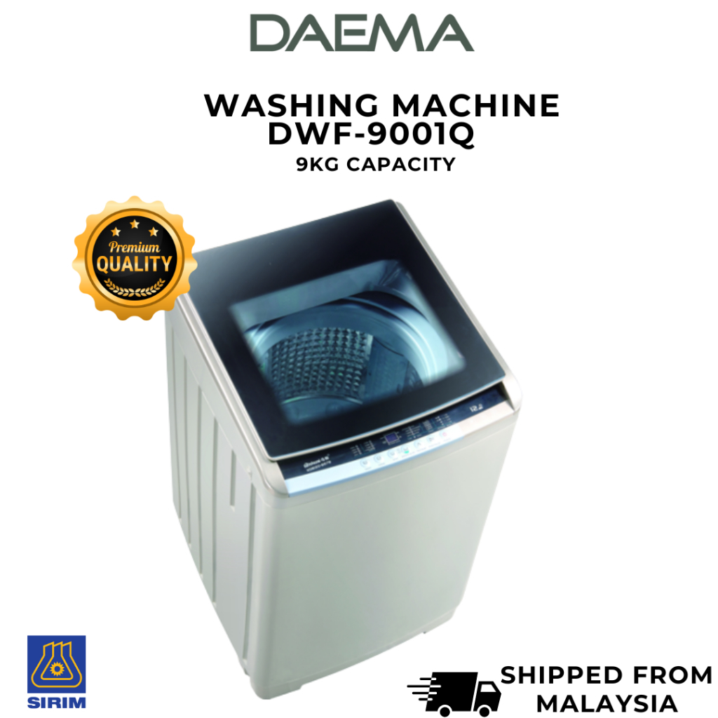 DAEMA 9KG Top Loading Fully Auto Washing Machine DWF-9001Q | Shopee ...