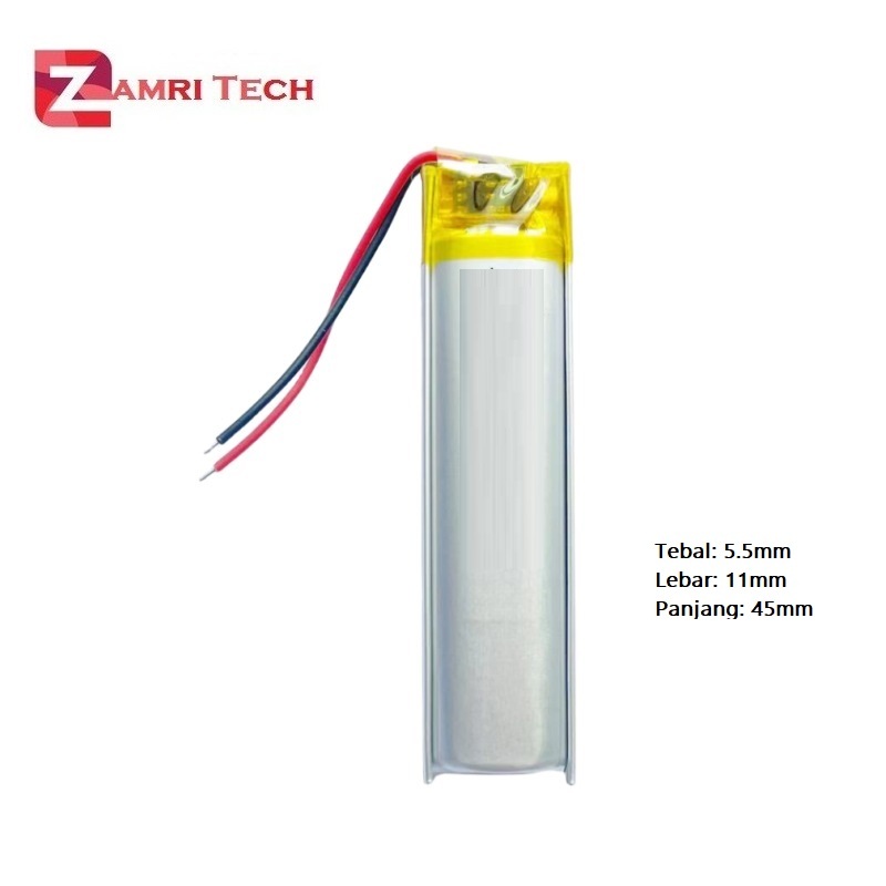 501045 can use model 551145 501145 601245 501245 180mAh 3.7V Lithium ...