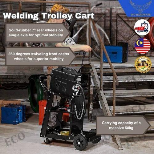 Heavy Duty 3 Tier Trolley for MIG TIG MMA ARC Plasma Cutter Max Load ...