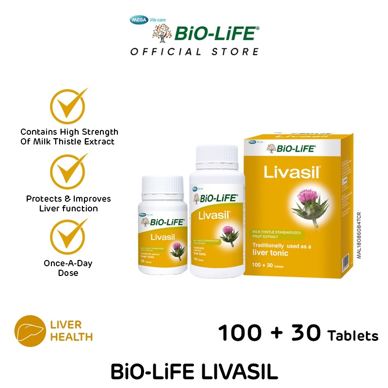 BiO-LiFE Livasil 100 tablets + 30 tablets (EXPIRY DATE NOVEMBER 2026 ...