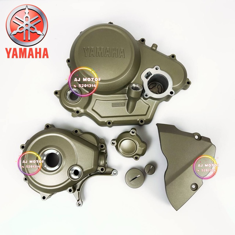 YAMAHA Y15ZR V1 V2 / FZ150 V3 GOLD ENGINE COVER CASING / STARTER SET Y15 FZ CLUTCH MAGNET CASING ...