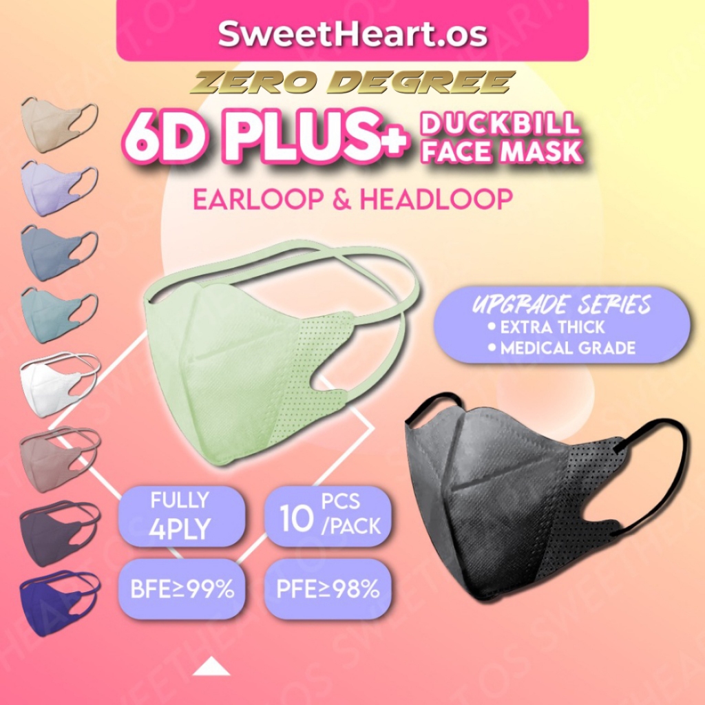 Mask Duckbill mask 3D Disposable Mask Face Mask Headloop non Medical Mask 10pcs Face Mask ...