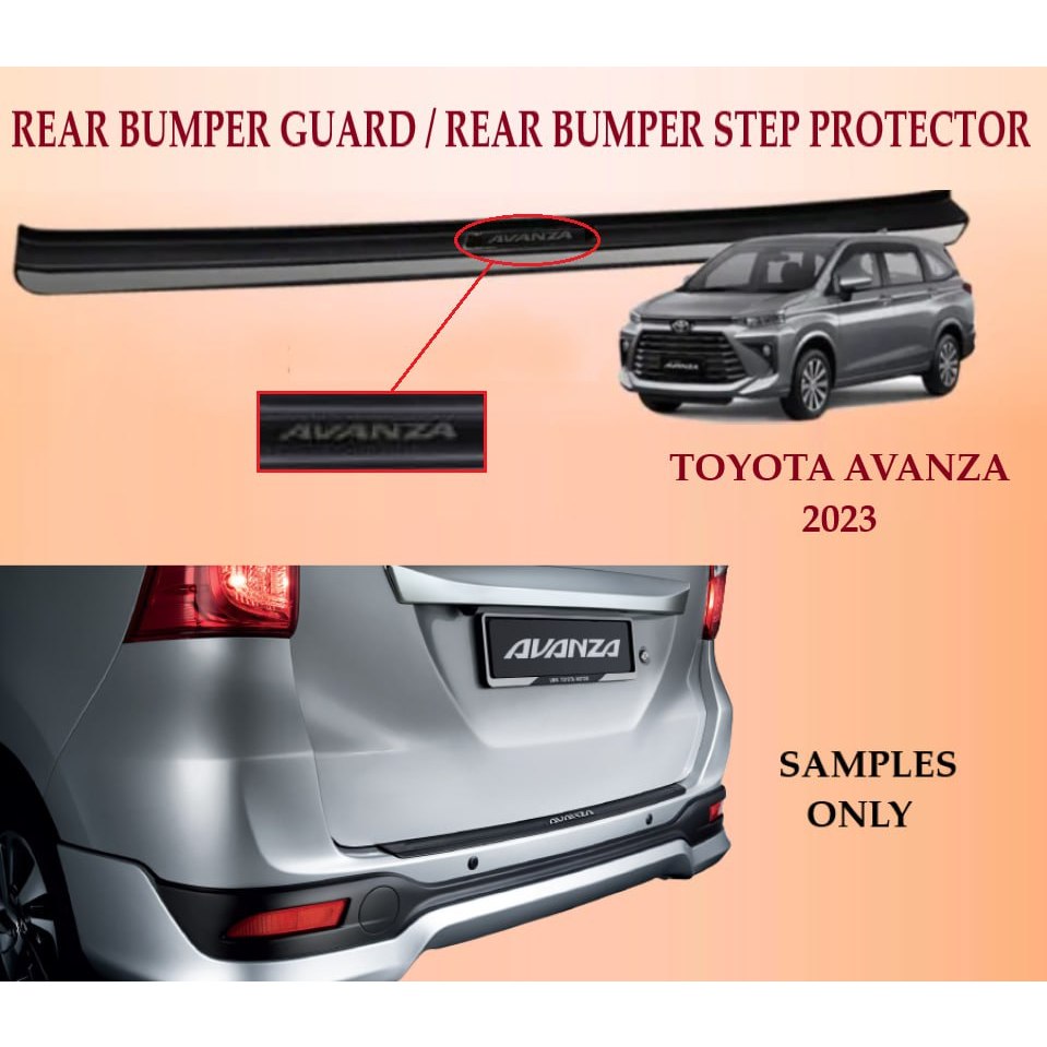 Rear Bumper Guard / REAR BUMPER STEP PROTECTOR TOYOTA AVANZA 2023 ...
