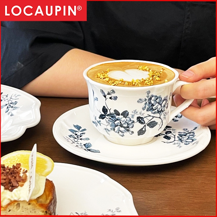 Locaupin Ceramic Tea Cups and Saucers, Cappuccino Cups, Coffee Cups ...