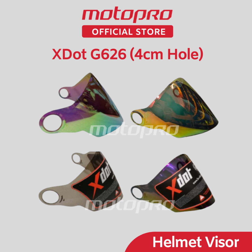 XDOT G626 Visor Helmet Visor Topi Keledar X Dot G 626 Big Hole 4cm ...