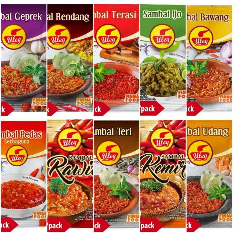Sambal Uleg Finna 15gram | Shopee Malaysia