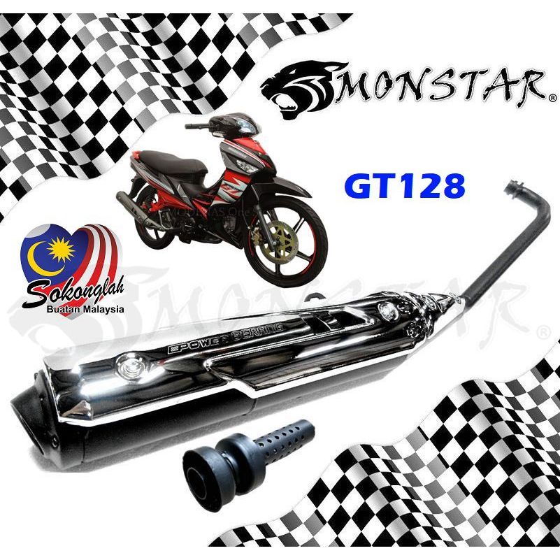 GT128 GT 128 Racing Std Open Exhaust Ekzos EPOWER BERANG Modenas ejm ...
