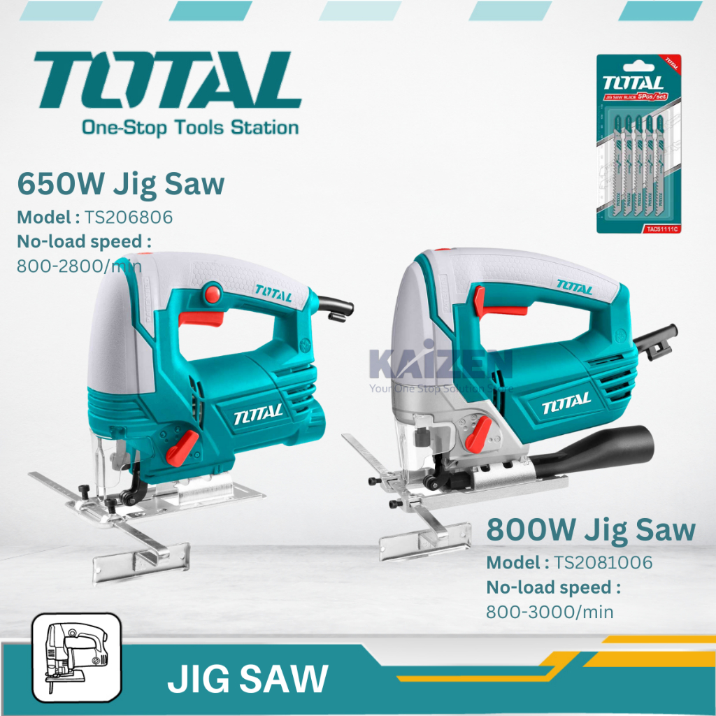 TOTAL TS206806 ( 650W ) / TS2081006 ( 800W ) Jig Saw | Jigsaw | Shopee ...