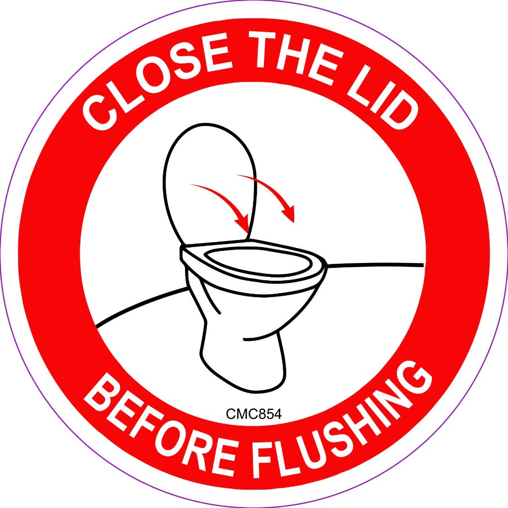 [OFFER] Big Size Toilet Sticker Signage (12x29.5cm) Toilet Women Toilet ...