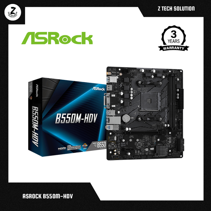 ASRock B550M-HDV ( AM4 ) MATX Motherboard | Shopee Malaysia
