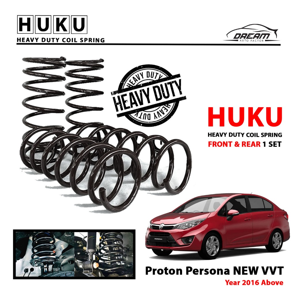 Proton Persona VVT HUKU Heavy Duty Coil Spring Front Set Rear Set ...
