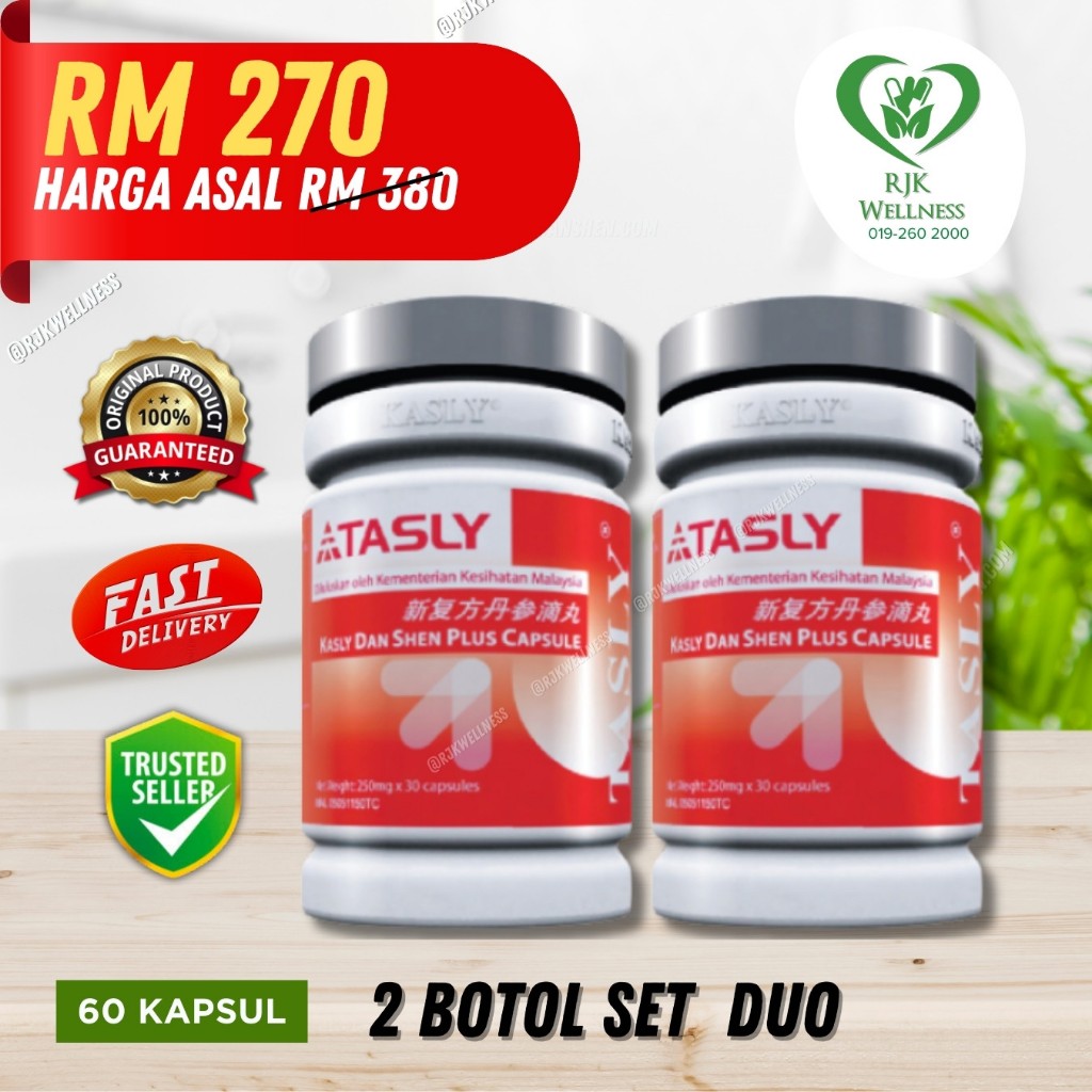 FAST SHIPPING 2 BOTOL Tasly Kapsul Danshen Plus Expiry 2026 | Shopee ...